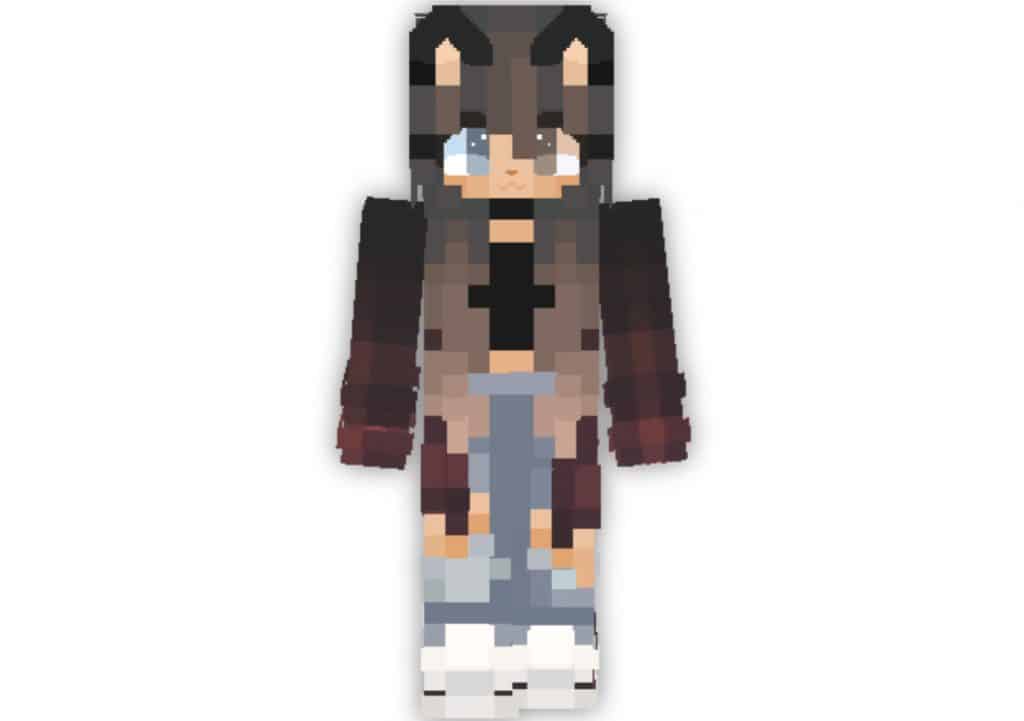Anime Cat Girl - Minecraft Skin Download | Minecraft Anime Cat Girl Skin